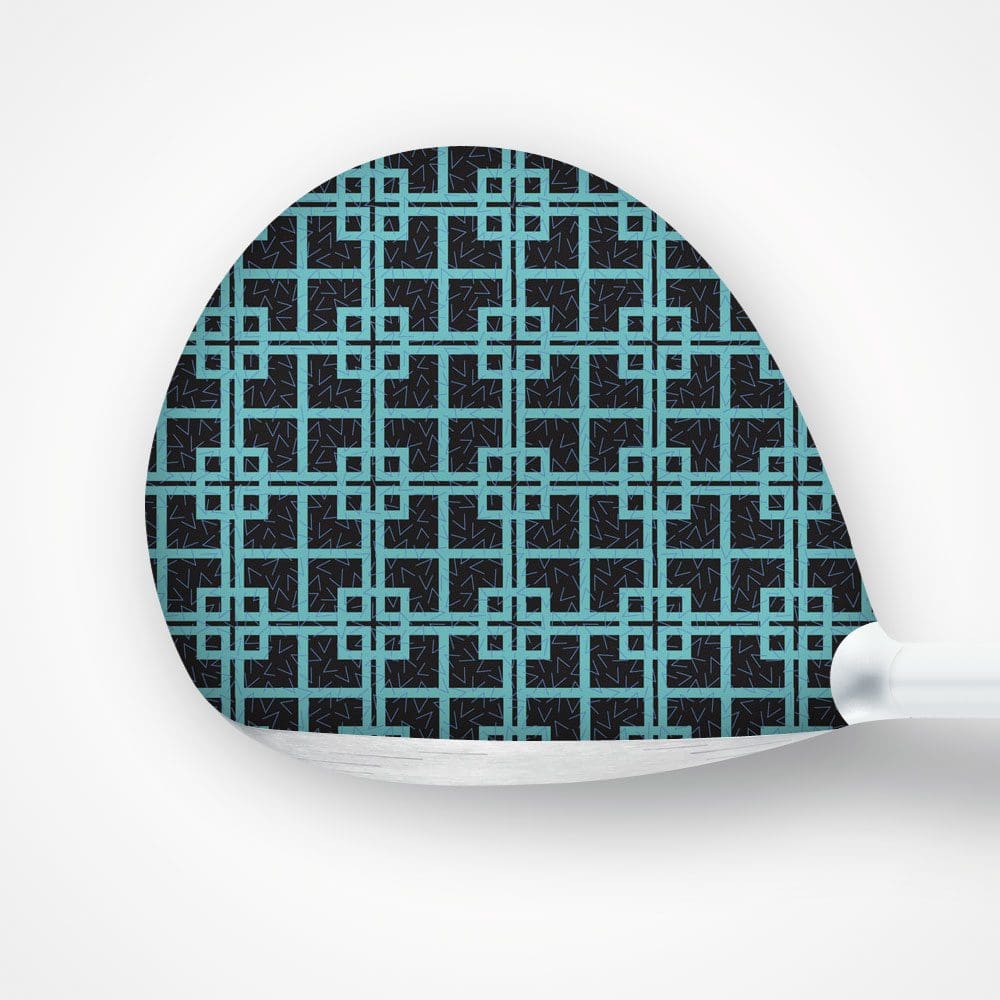 Blue and Black Square Pattern - Club Crown